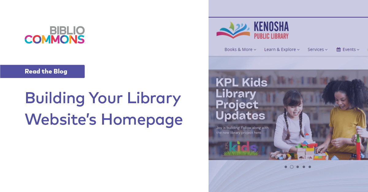 Building Your Library Website's Homepage